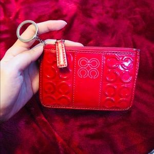 Coach | Accessories | Authentic Coach Key Ring With Zipper Pouch | Poshmark